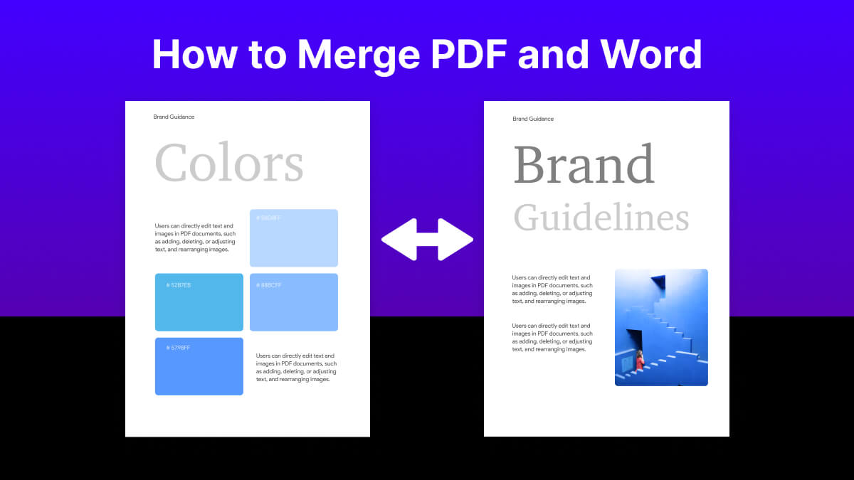 Merge pdf and word store