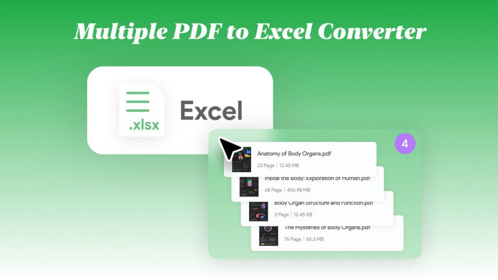 Top 3 Multiple PDF to Excel Converter Tools 2025|UPDF