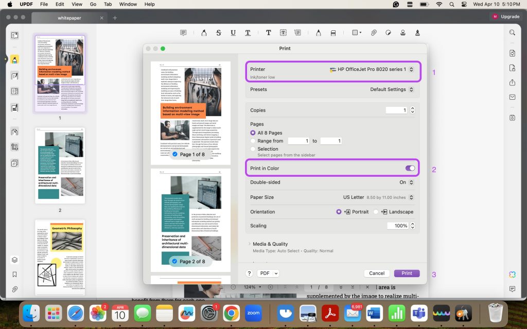 How to Print PDF in Color? (Completely Free Ways) | UPDF