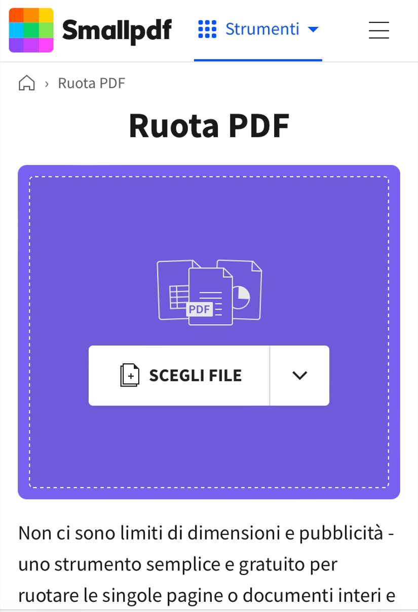 Ruotare PDF su Android online ed offline | UPDF
