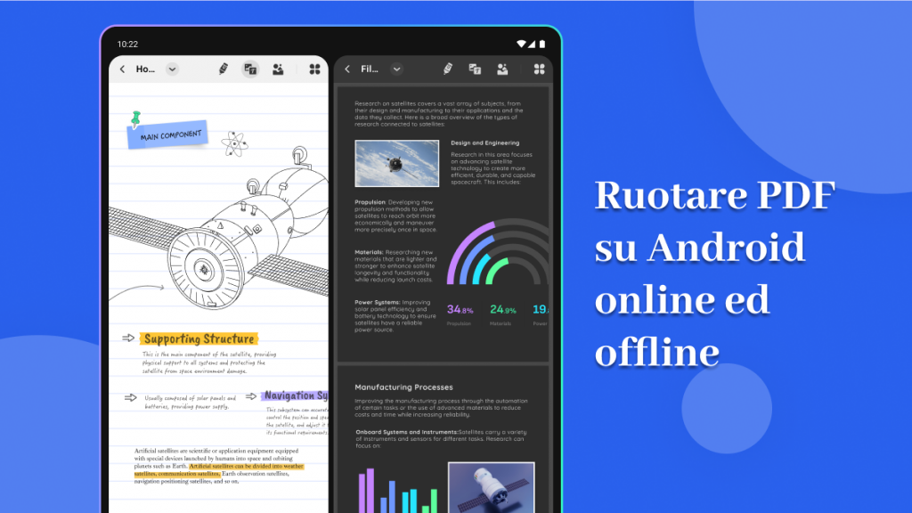 Ruotare PDF su Android online ed offline | UPDF
