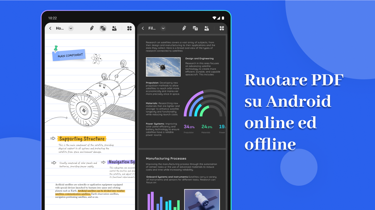 Ruotare PDF su Android online ed offline | UPDF
