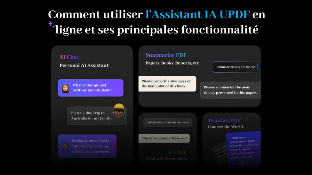 Guide complet de l'assistant IA en ligne de UPDF | UPDF