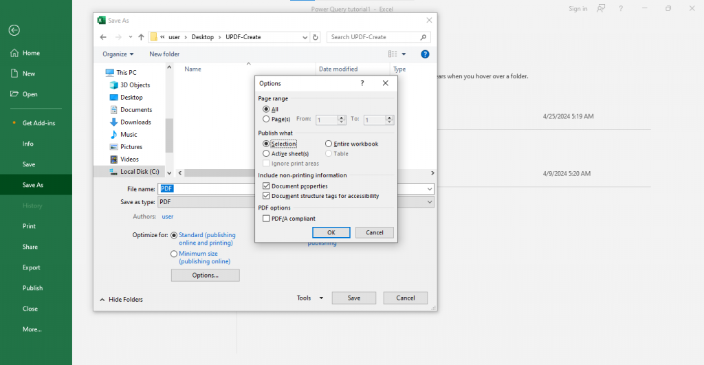 Excel 시트 모두 PDF로 내보내기 법 | UPDF