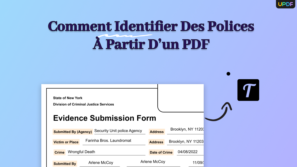Comment identifier des polices à partir d'un PDF | UPDF