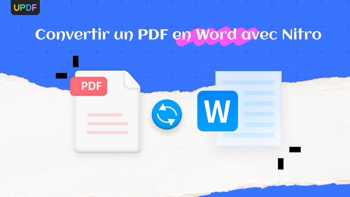 Comment convertir PDF en Word avec Nitro | UPDF