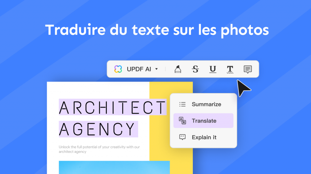 Traduire facilement du texte sur des photos | UPDF