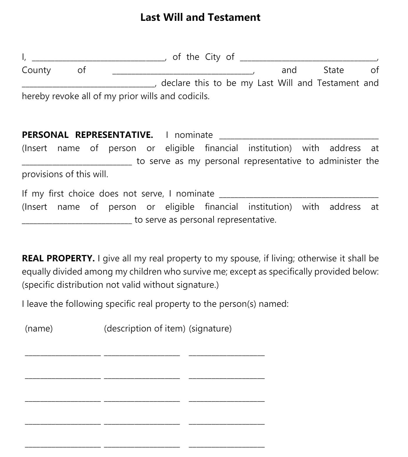 14 Ejemplos de Testamento en PDF para Descargar Gratis | UPDF