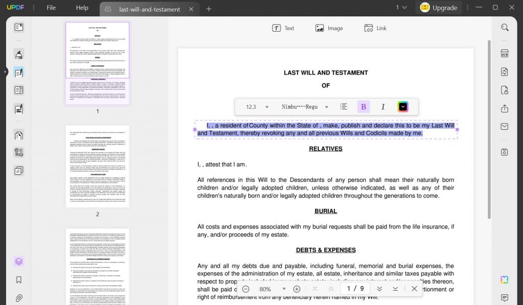 14 Free Last Will and Testament PDF Templates to Download|UPDF