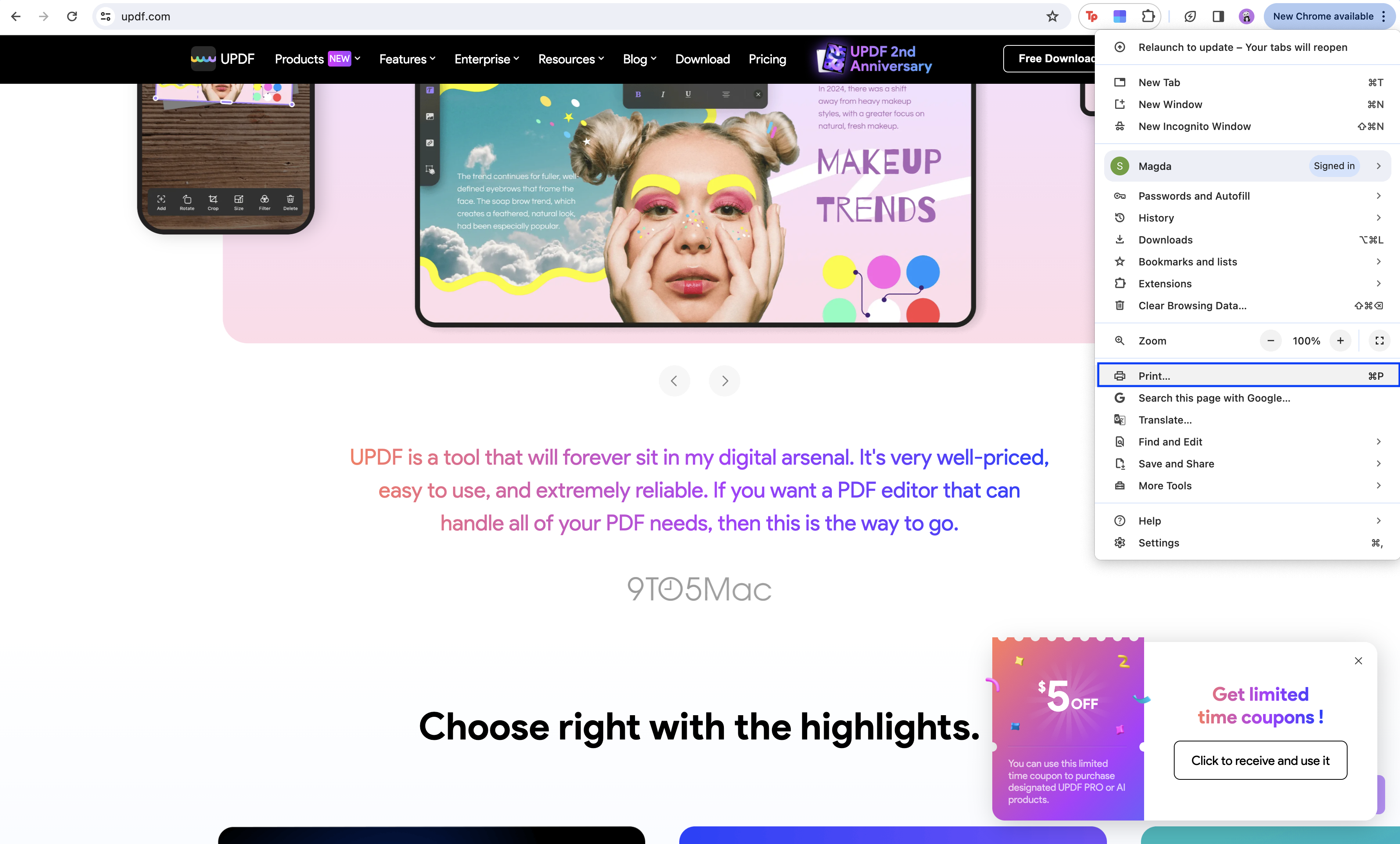 Comment copier du texte à partir d'une page Web protégée ? | UPDF
