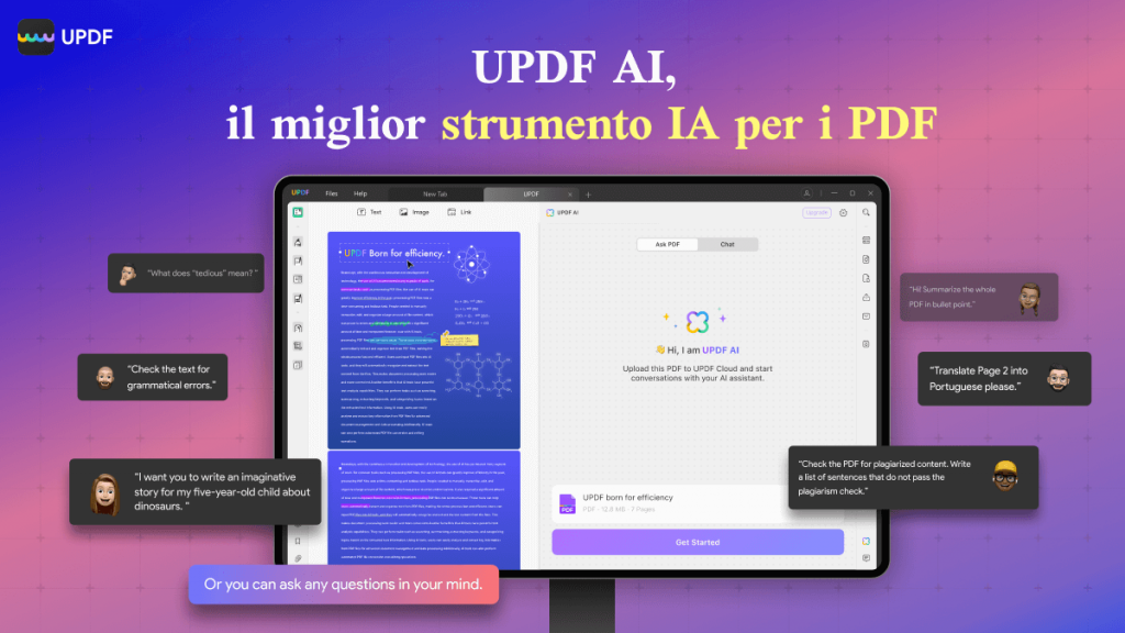 Chattare con qualsiasi PDF con UPDF AI | UPDF