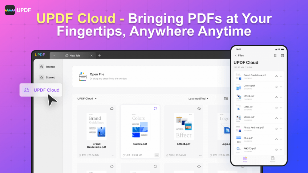 UPDF Cloud: Sync PDF to Access Anytime Anywhere - UPDF