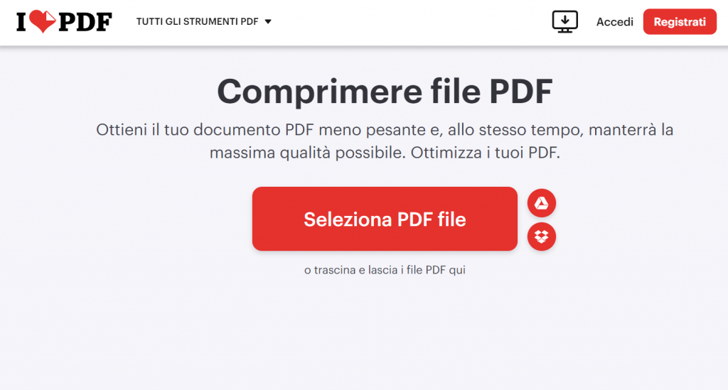 Come ridurre dimensione PDF online e offline | UPDF