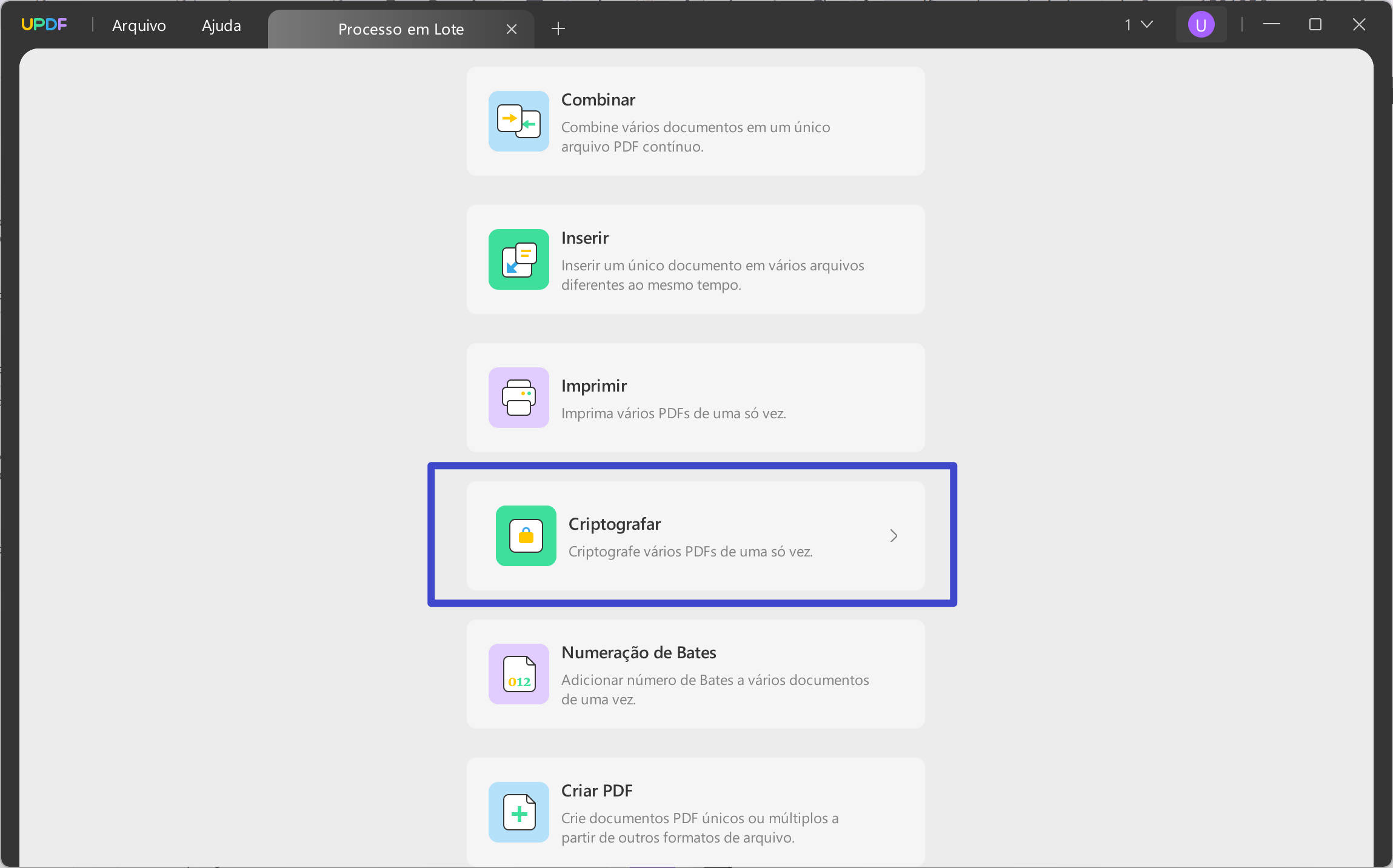 Como criptografar facilmente arquivos PDF em lote - UPDF