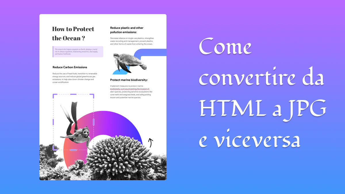 Convertire HTML in JPG online e offline | UPDF