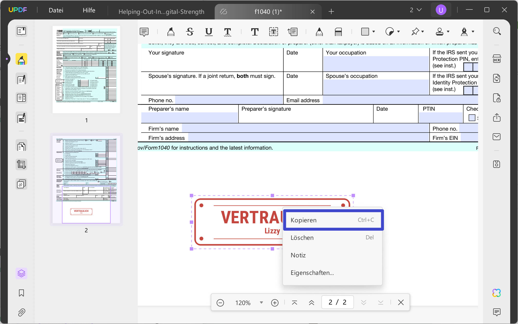 So kopieren Sie einen Stempel für PDF schnell und einfach | UPDF