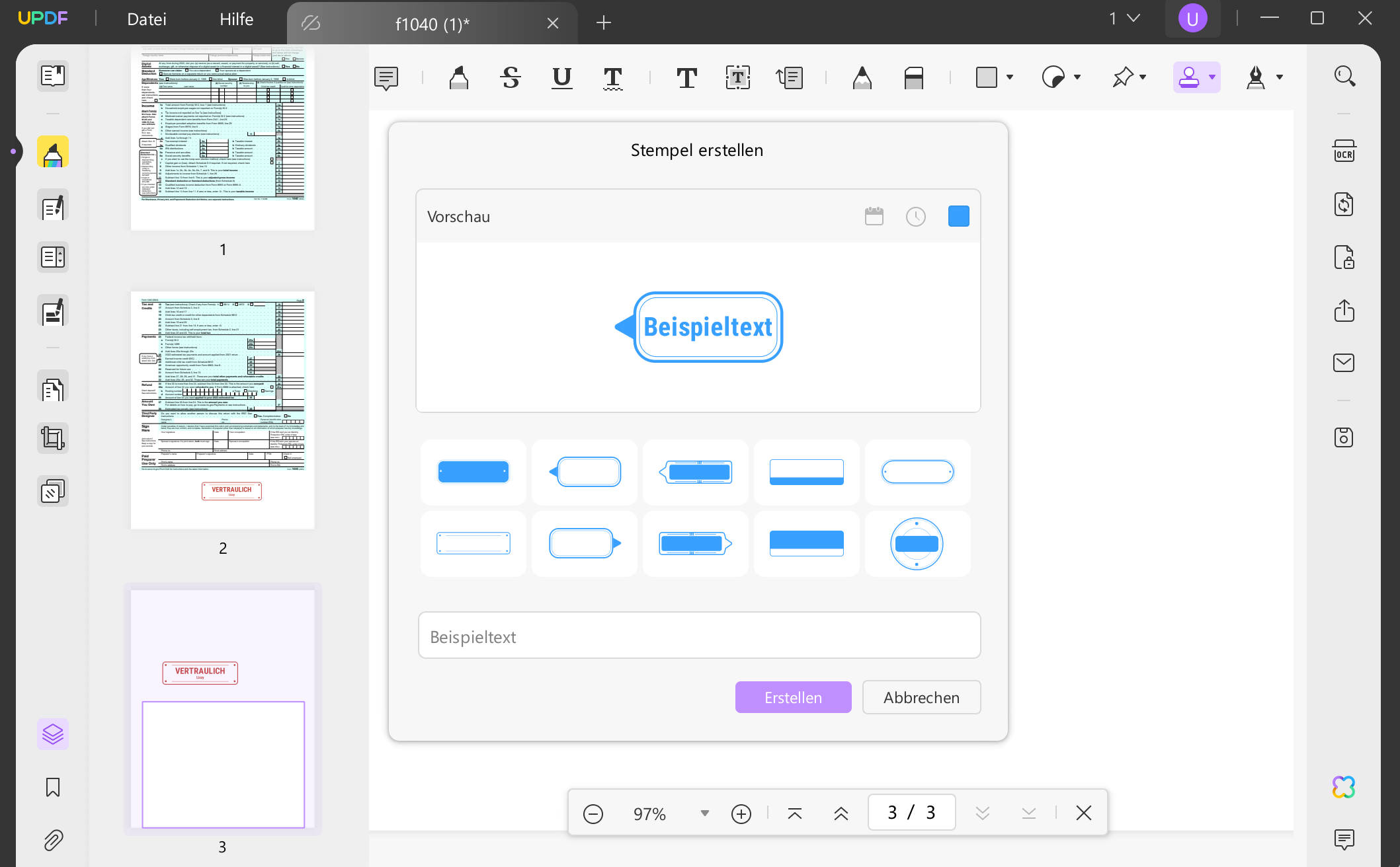 Wie erstelle ich einen Stempel in Adobe? - Die Anleitung | UPDF