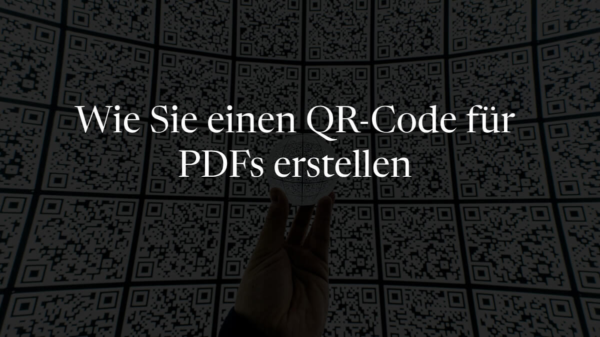 So erstellen Sie QR-Code für PDF – 3 einfache Wege | UPDF