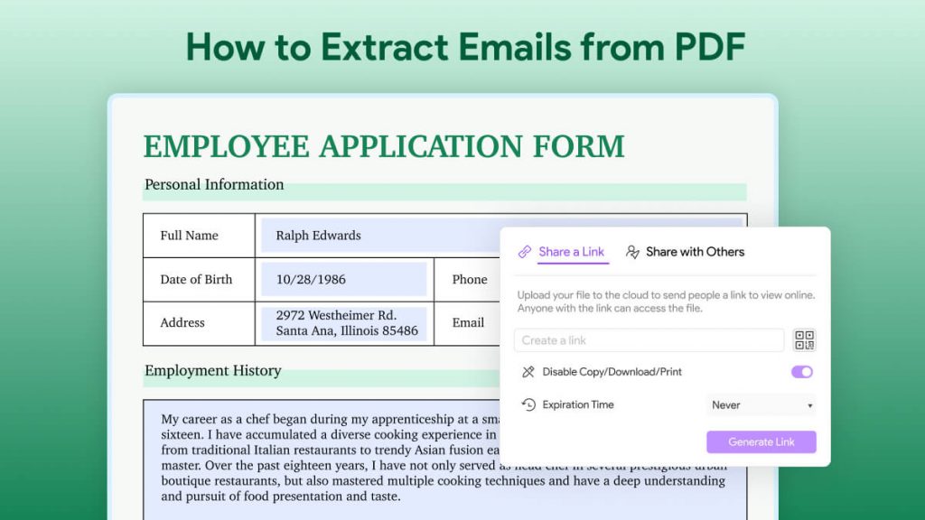 How to Extract Emails from PDF (Online and Offline) | [Official] UPDF