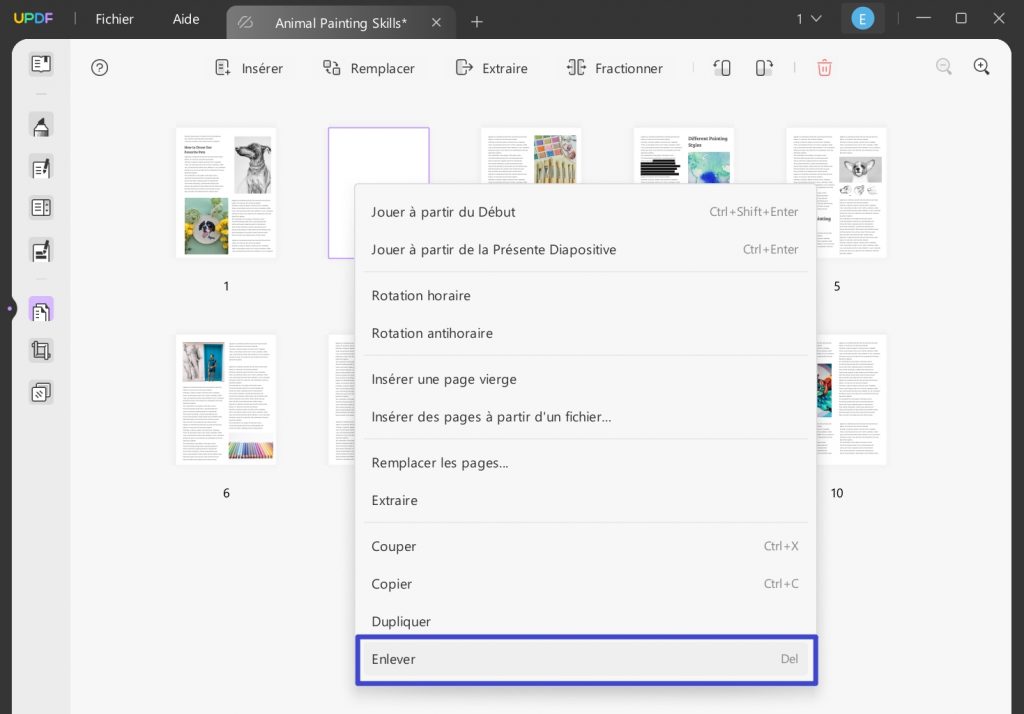 Comment supprimer les pages blanches d'un PDF | UPDF