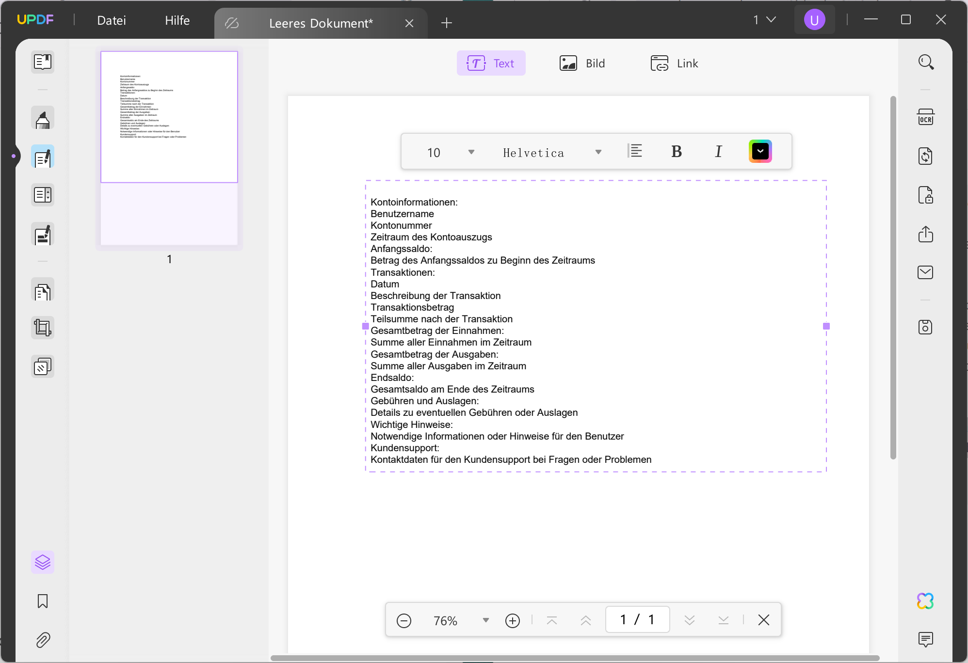 Die 5 besten Kontoauszugsgeneratoren (mit Anleitung) | UPDF