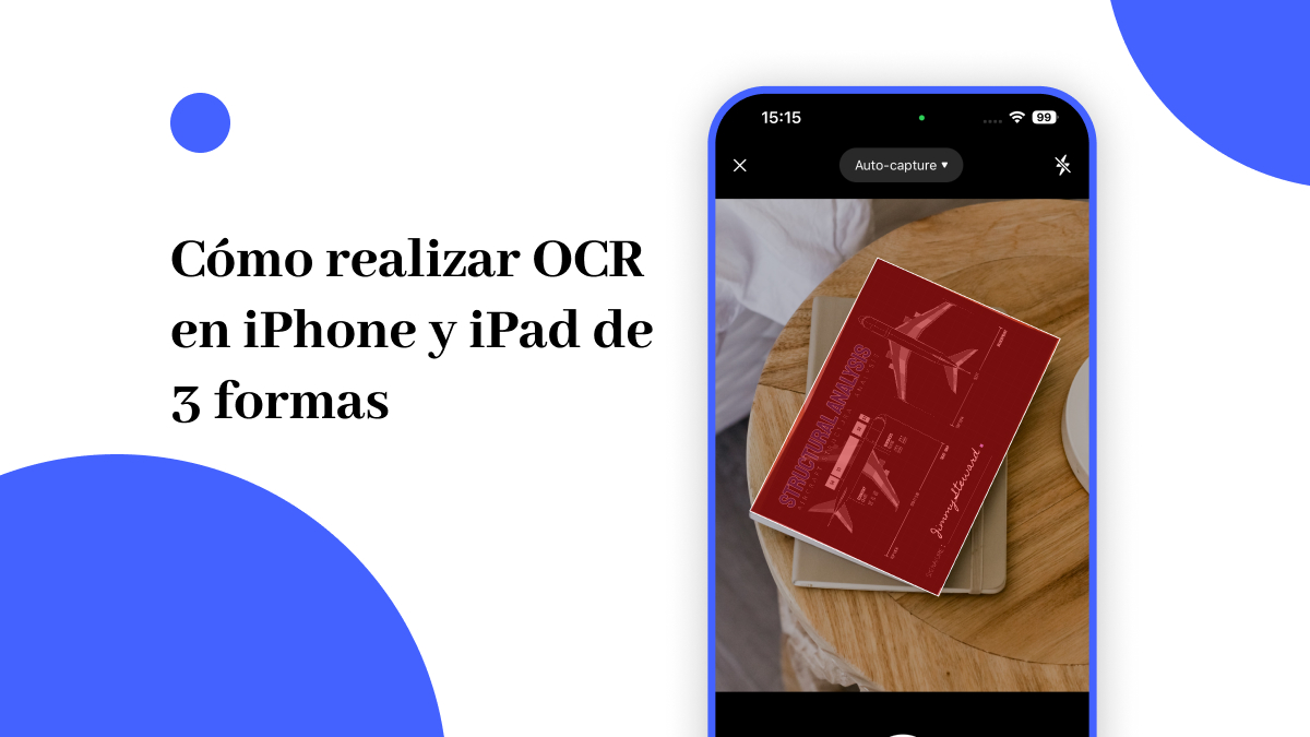 Tres formas efectivas de realizar OCR en iPhone y iPad | UPDF