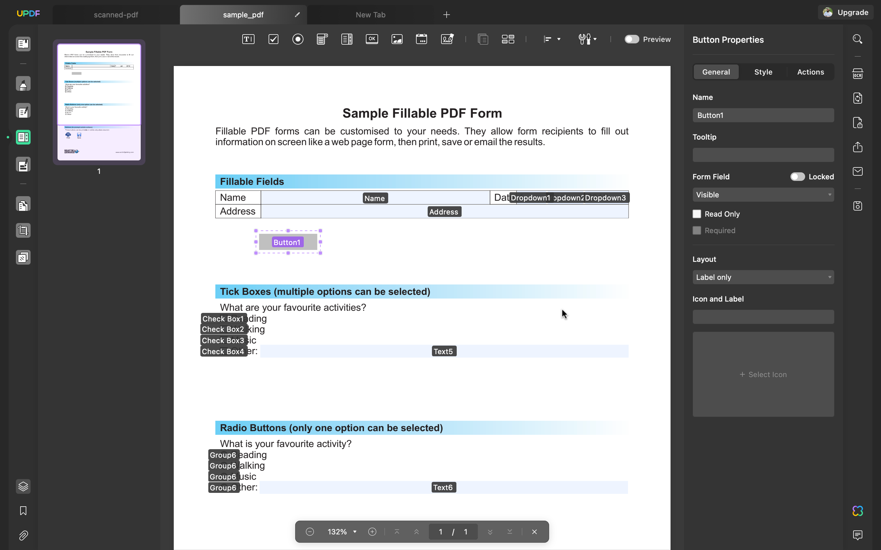 How to Add Button to PDF Using the Best Tools | UPDF