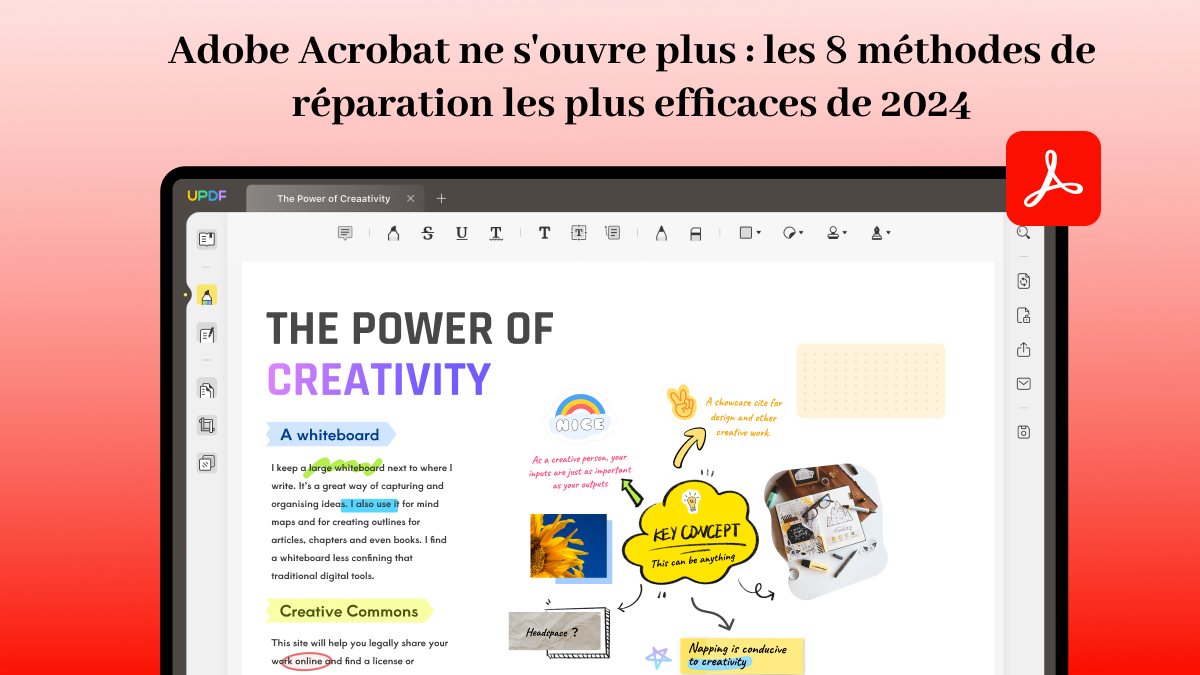 Adobe Acrobat ne s'ouvre pas ? Essayez ces 8 solutions | UPDF