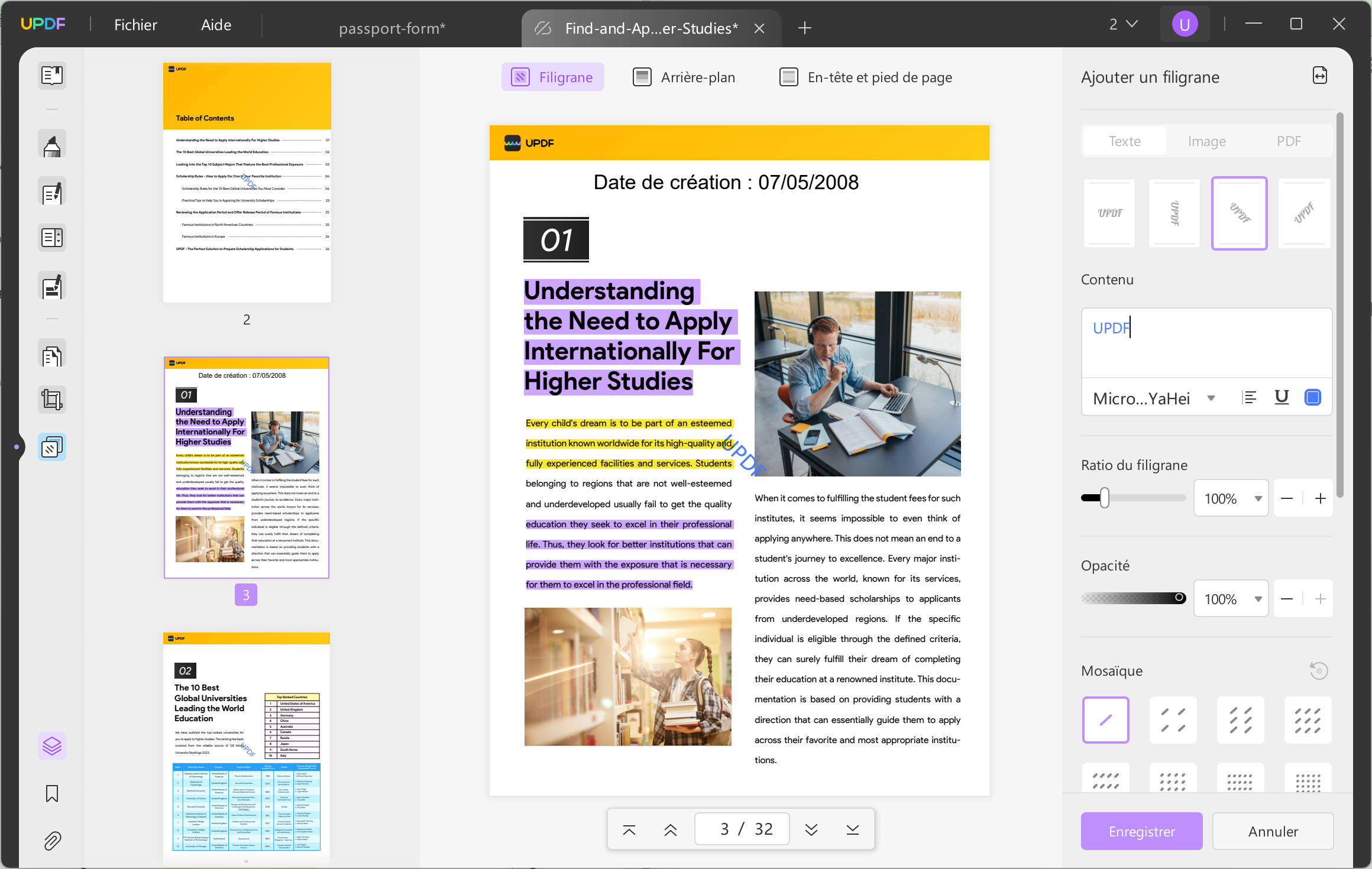 Comment modifier la date de création d'un PDF ? | UPDF