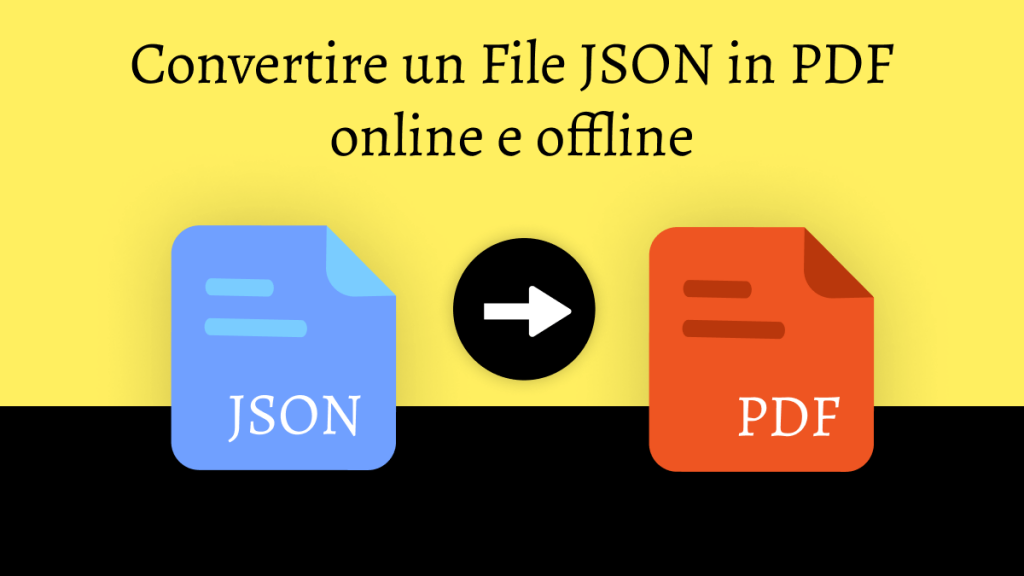 Convertire un File JSON in PDF online e offline | UPDF
