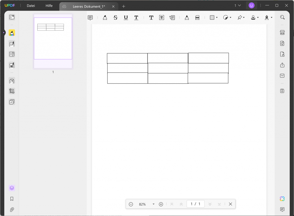 Wie erstellen Sie eine Tabelle in PDF - Die Anleitung | UPDF