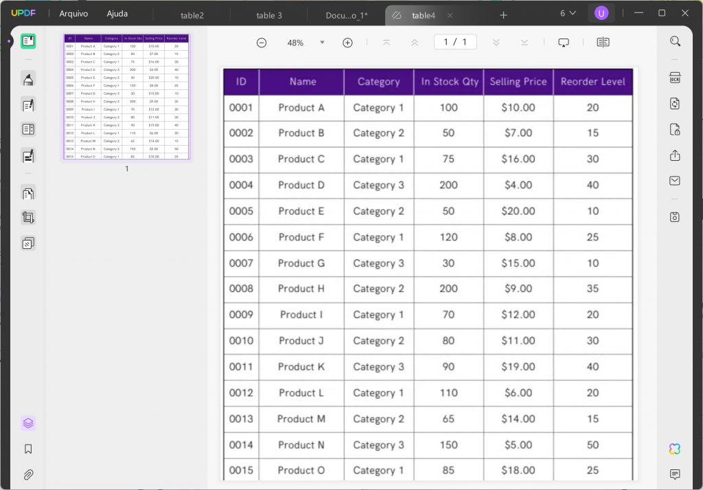 Como criar uma tabela em PDF? (O guia definitivo) | UPDF