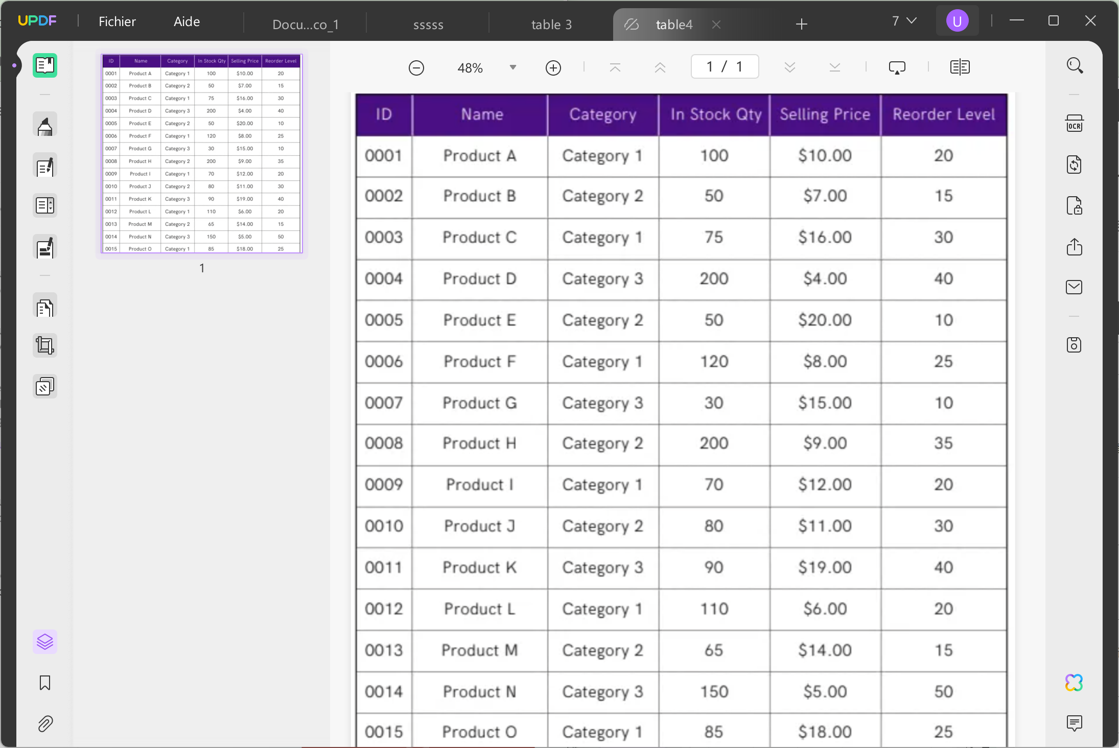 Comment créer un tableau dans un PDF ? (Guide ultime) | UPDF