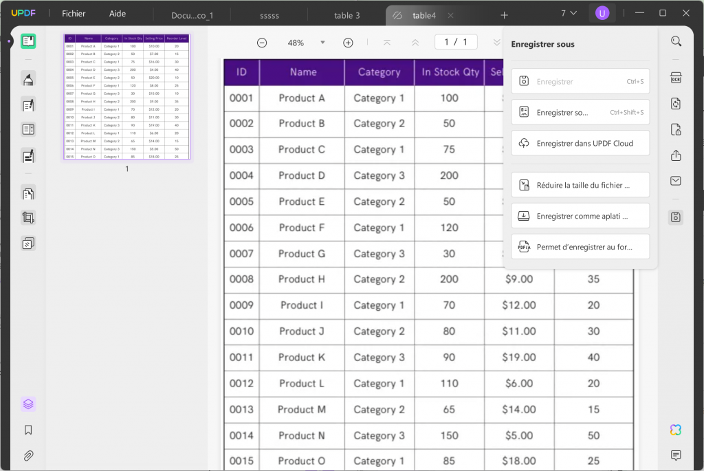 Comment créer un tableau dans un PDF ? (Guide ultime) | UPDF