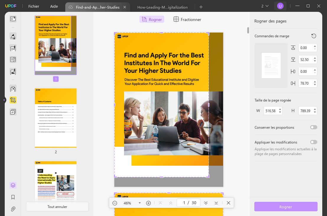 Guide étape par étape pour convertir le PDF A4 en A5 | UPDF