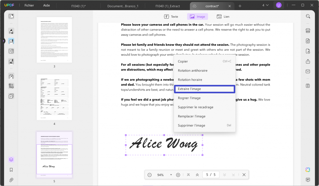 Comment rogner une signature à partir d'un PDF ? | UPDF