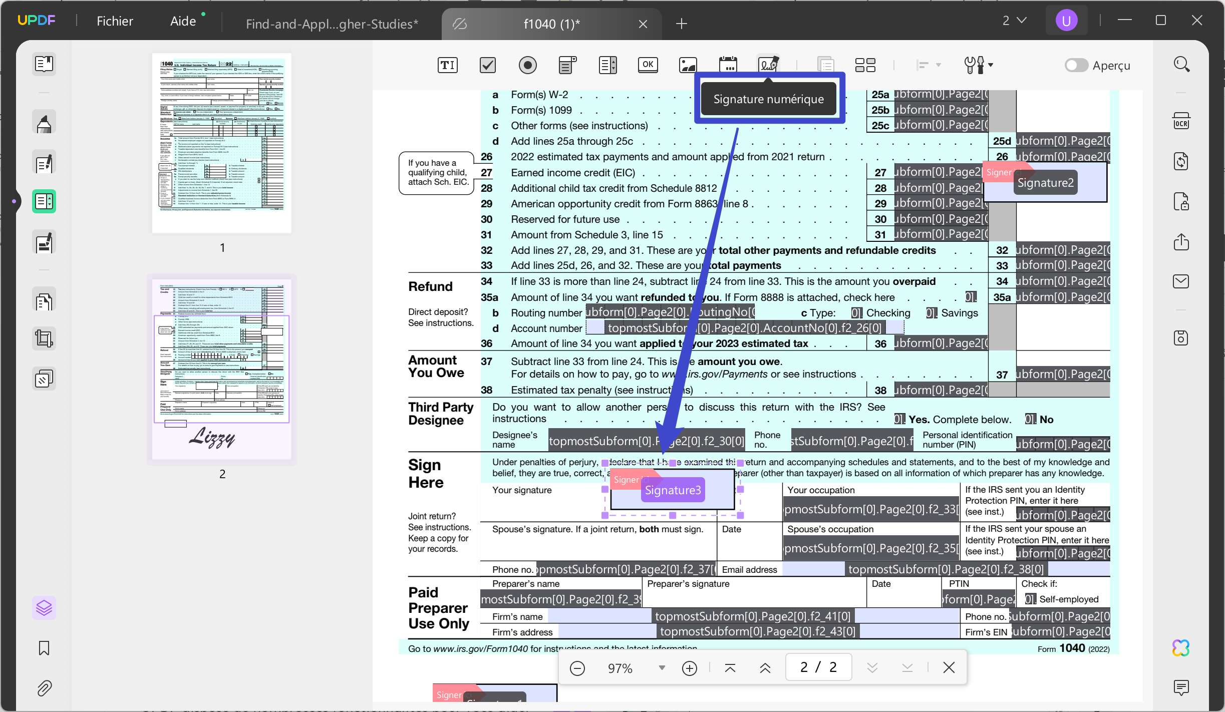 Comment ajouter une signature au PDF dans Microsoft Edge | UPDF