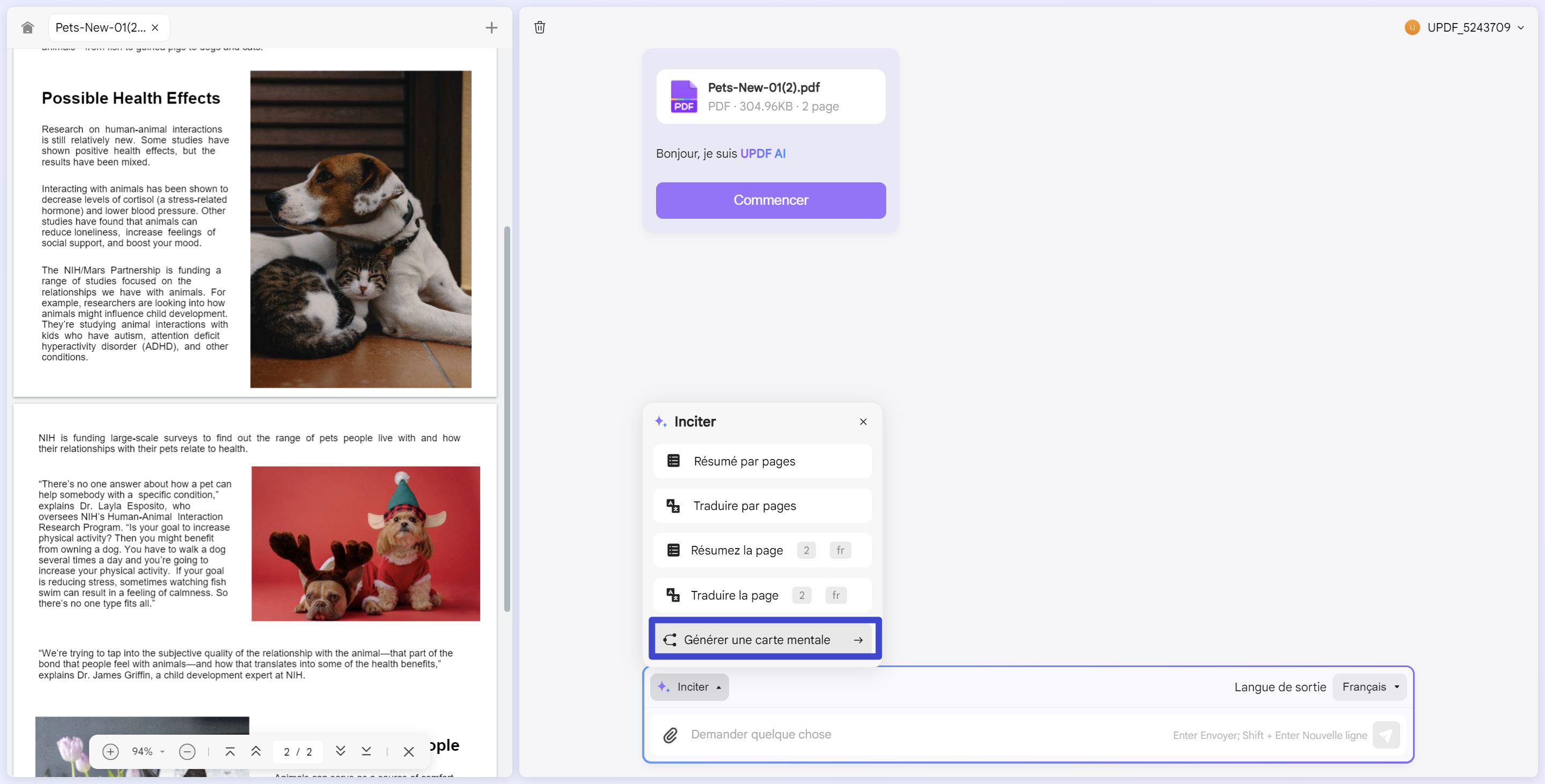 Comment convertir un PDF en carte mentale ? | UPDF