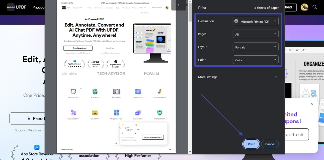 How to Print PDF Online Using the Top Tools - UPDF