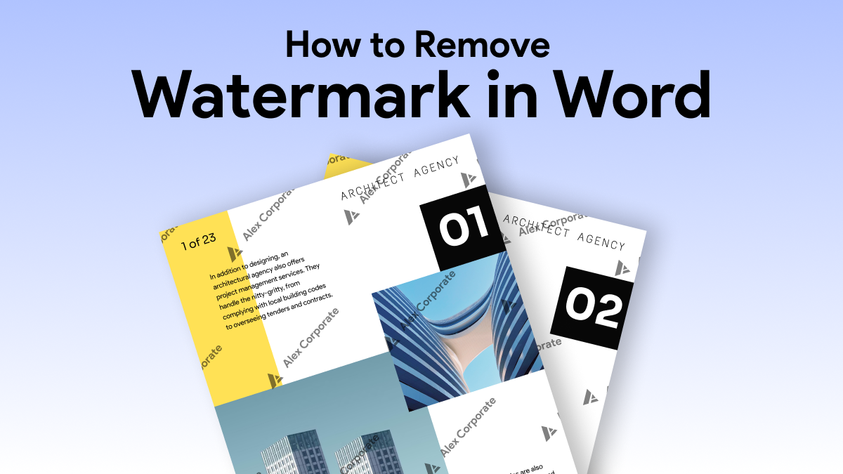 How to Remove Watermark in Word? (2 Effective Ways) | UPDF
