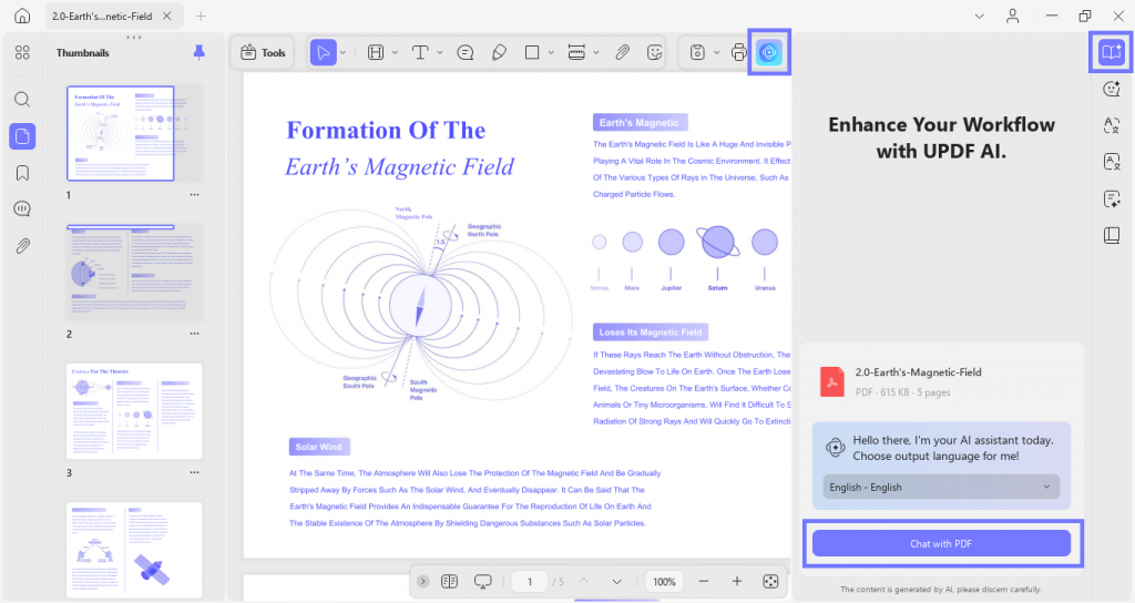 Convert PDFs to Mind Map Using UPDF AI | UPDF User Guide