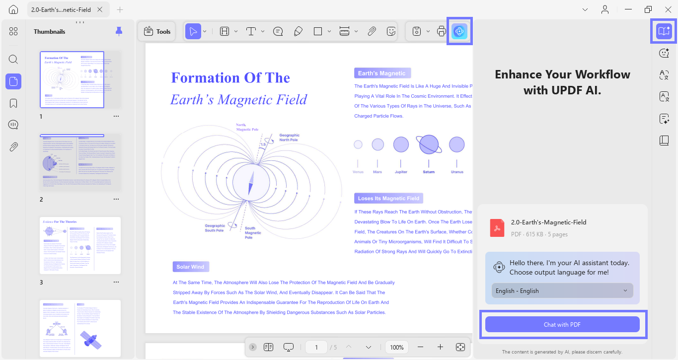 Convert PDFs to Mind Map Using UPDF AI | UPDF User Guide