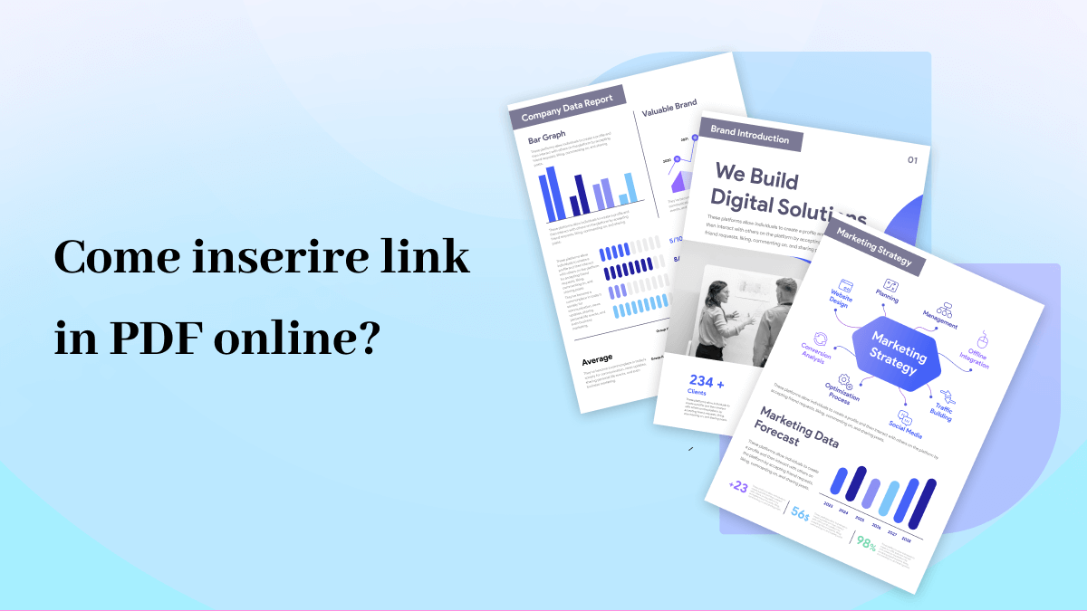 Come inserire link in PDF online | UPDF