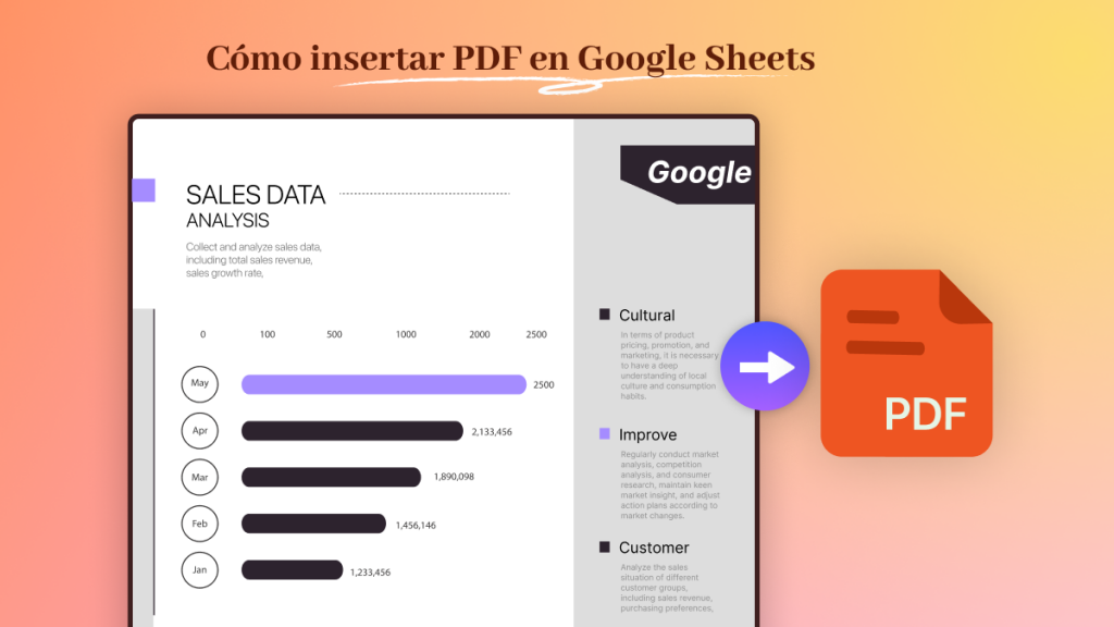 Formas útiles de insertar PDF en Google Sheets en 2026 | UPDF