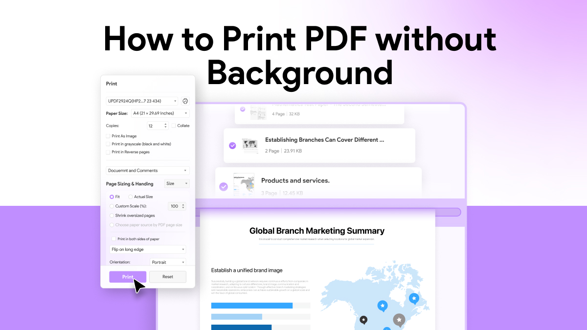 Print PDF Without Background:Top 4 Methods - UPDF