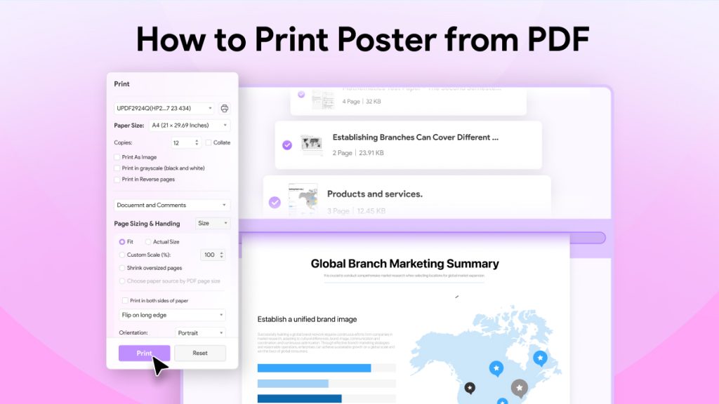 Best Ways to Print Poster From PDF - UPDF