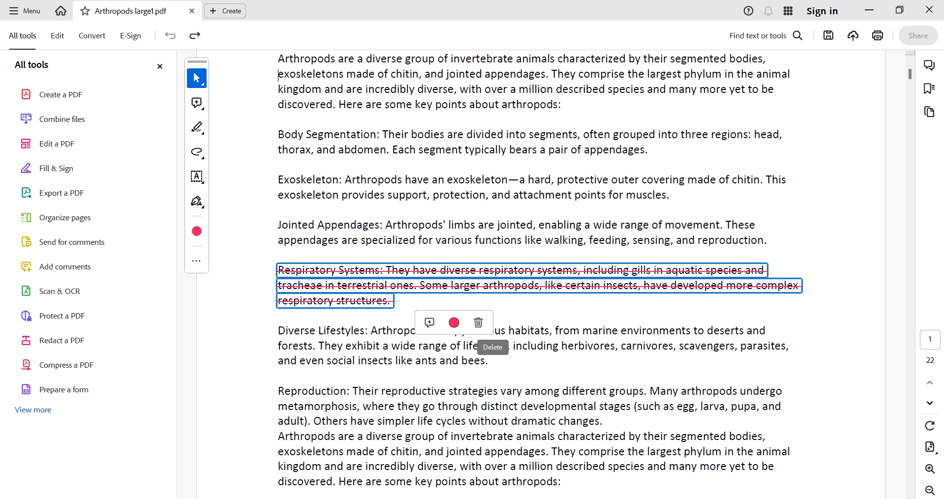 How to Strikethrough in Adobe Acrobat? (Offline and Online)|UPDF