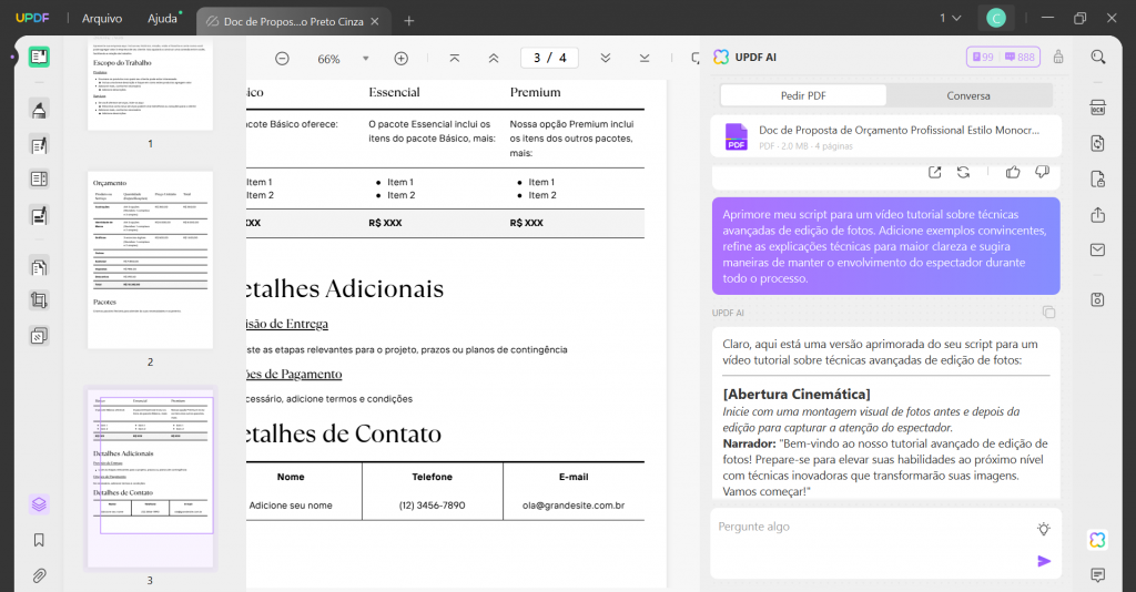 [Guia Completo] Como Escrever um Script com IA - UPDF