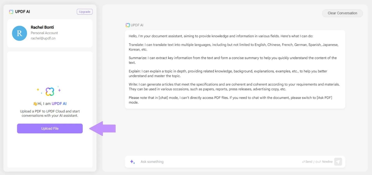 Chat with PDF: Summarize, Translate, and Explain PDFs - UPDF