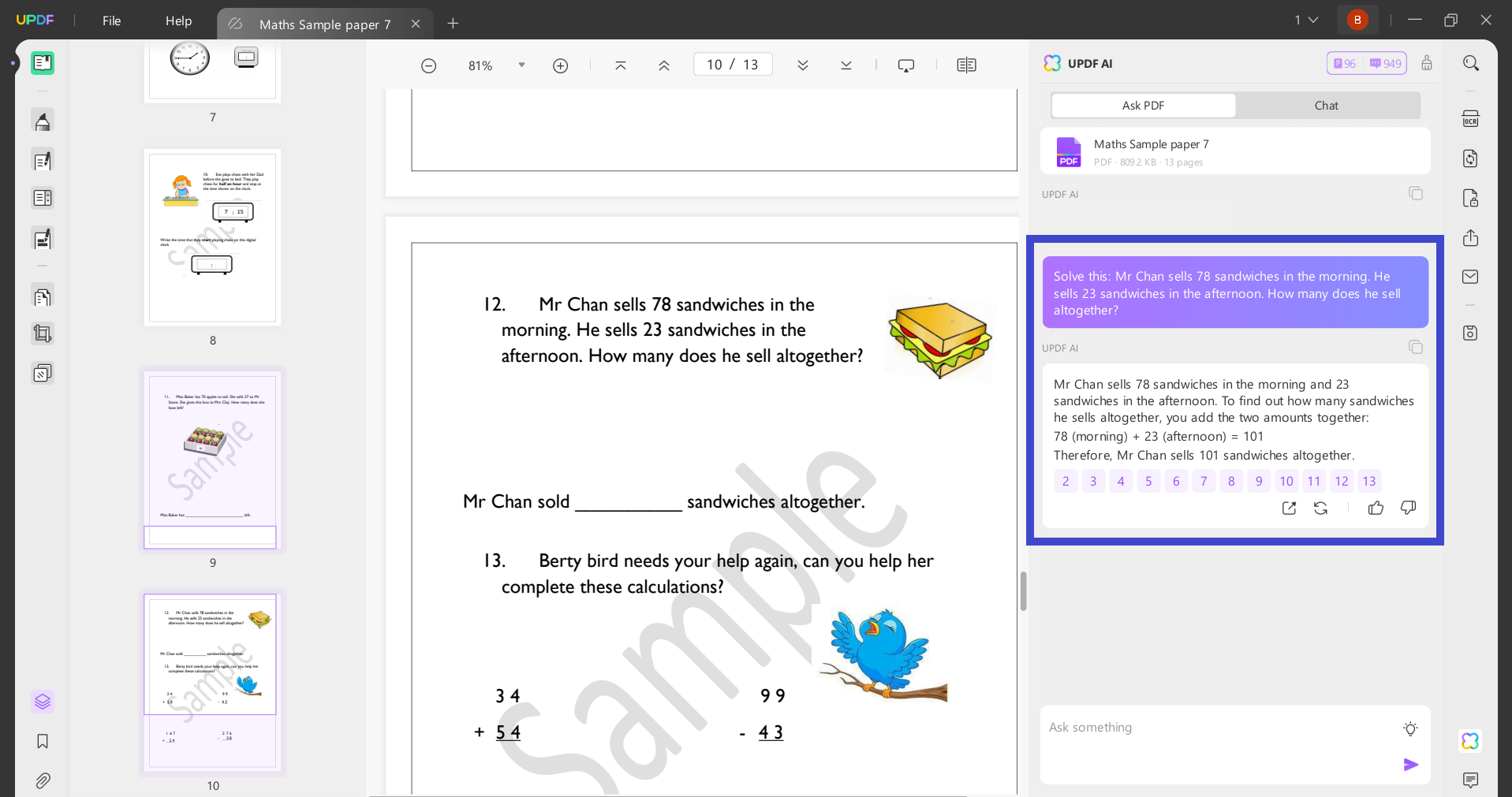 Scan to Solve: Best AI Tool to Solve Math Problems - UPDF